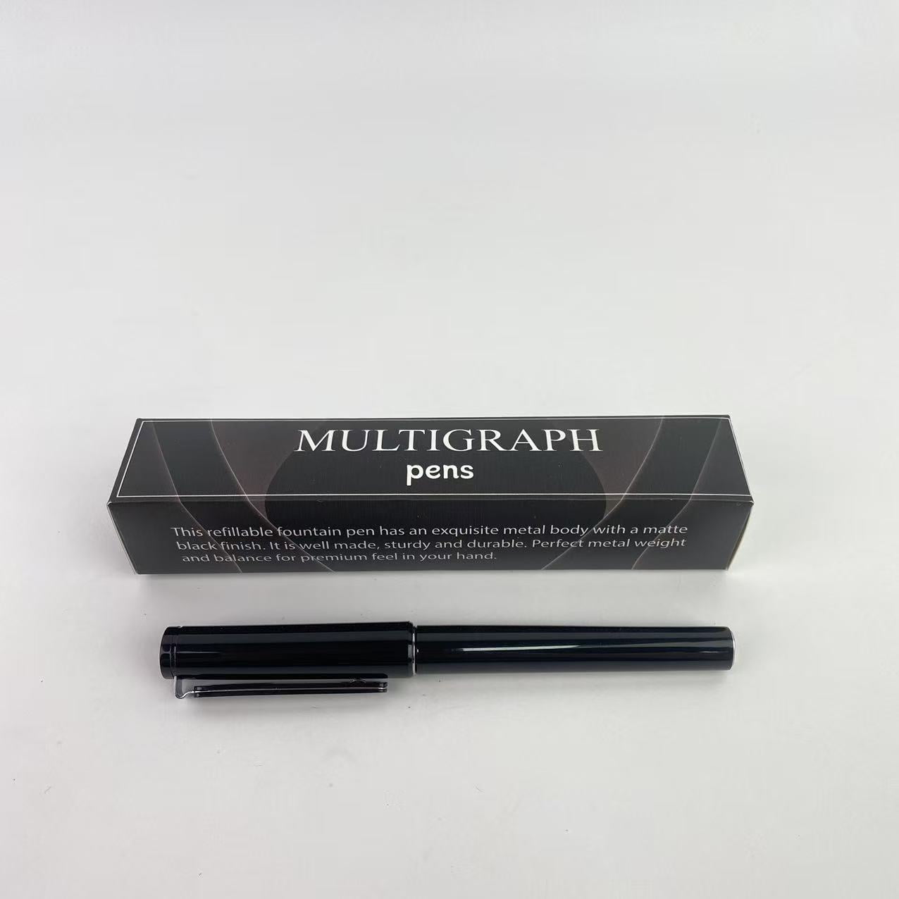 MULTIGRAPH Pens ,Basics Fountain Pen- Medium Point, Black Ink - Walmart.com