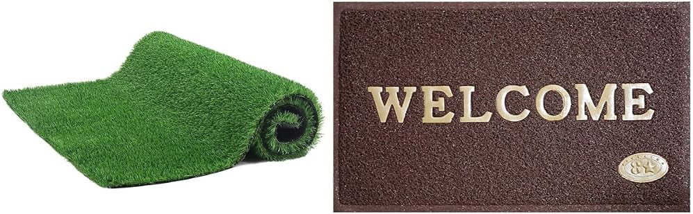 MULTIPRO PVC Artificial Grass Carpet Mat for Indoor Outdoor UseGreen ...