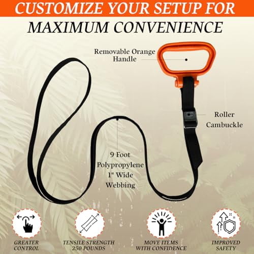 MULTUS Handle and Haul 1 Handle Moving Strap to Lift Carry Drag- 2 Pack ...