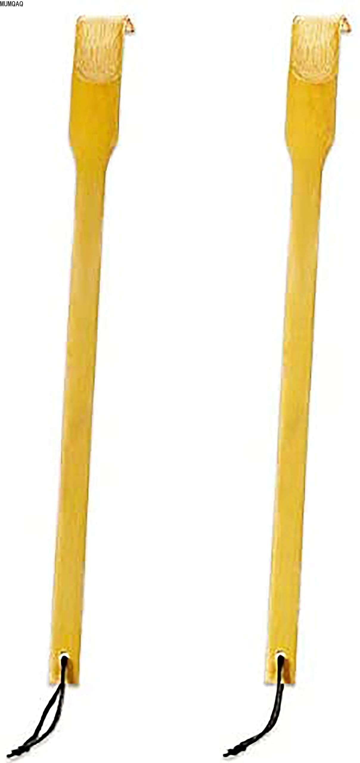 MUMQAQ 2 Pack Longer Handle Bamboo Back Scratcher 17in, Traditional ...