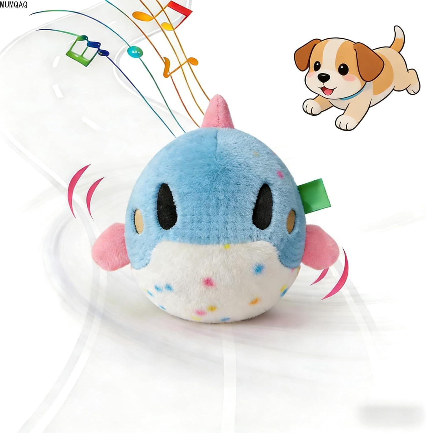 MUMQAQ Interactive Dog Toys, 2026 New Active Moving Pet Plush Toy with ...