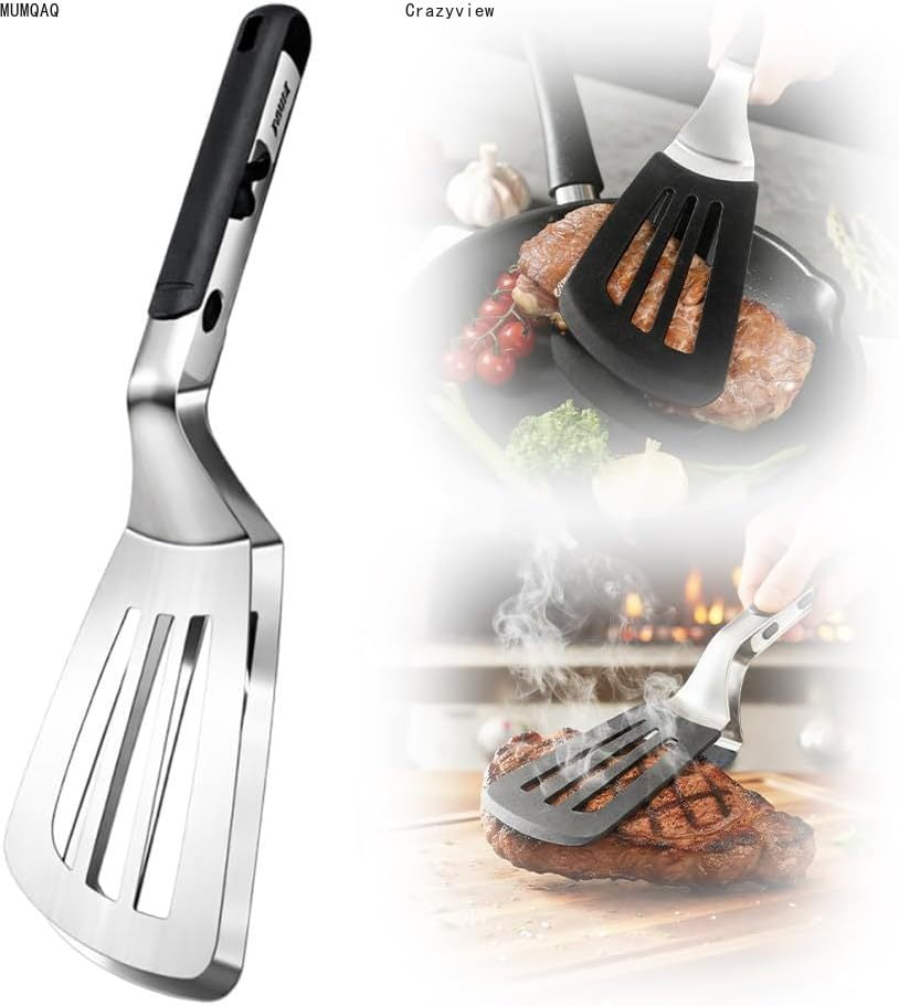 MUMQAQ Stainless Steel Grill Clamp, Sliding Lock BBQ Tongs With ...