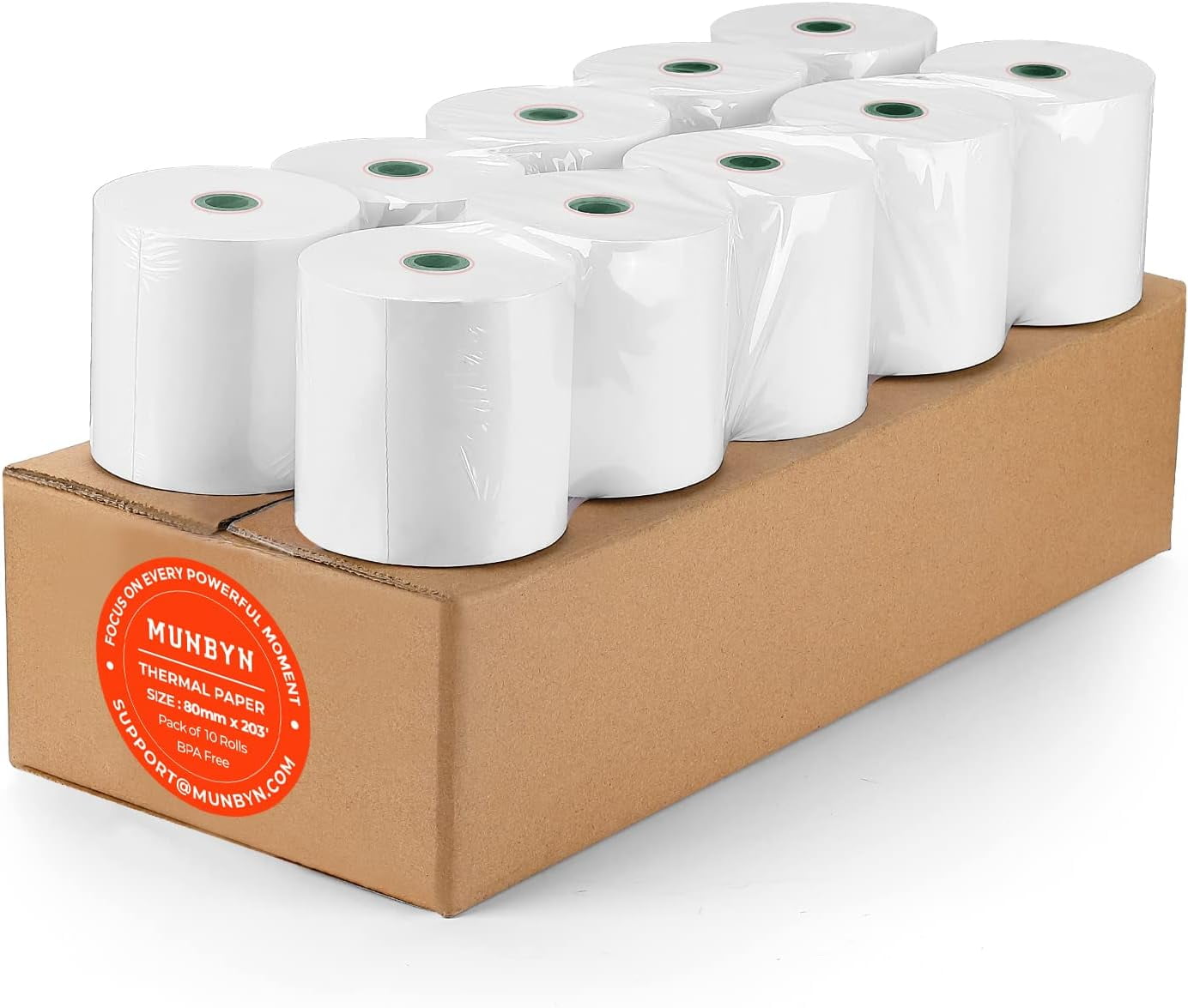 MUNBYN 2 1/4" X 85' Thermal Receipt Paper (10 Rolls) Cash Register ...