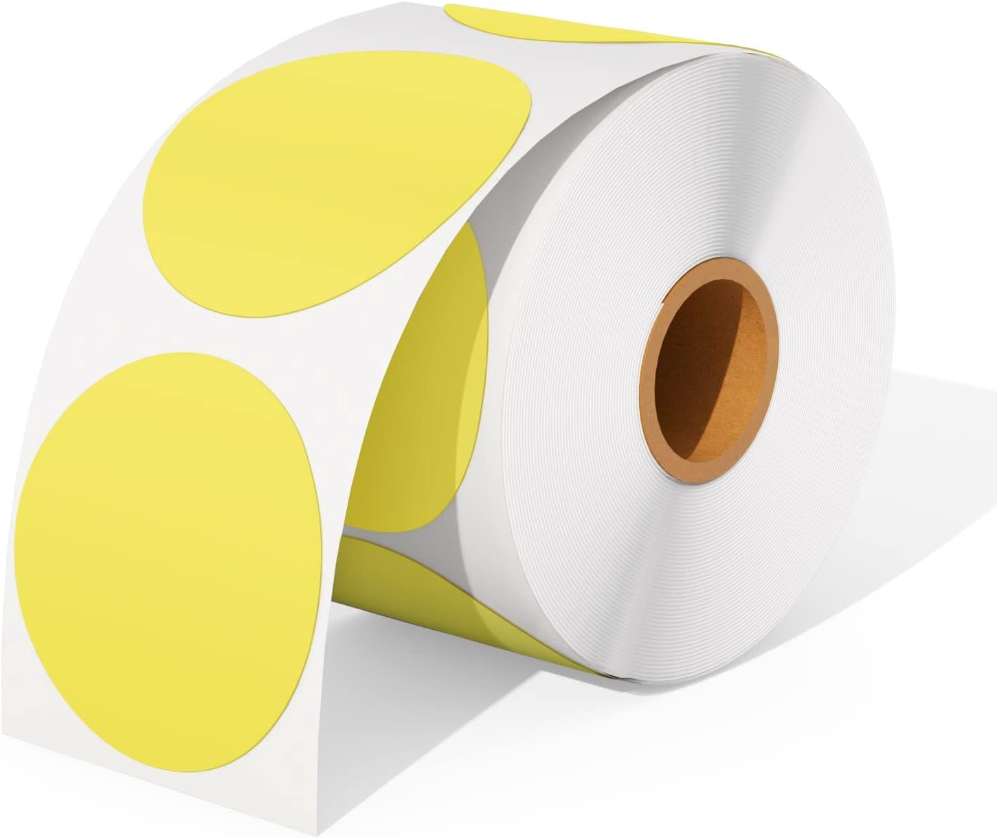 MUNBYN 2 Inch Brown Circle Thermal Sticker Labels, Self-Adhesive Round ...