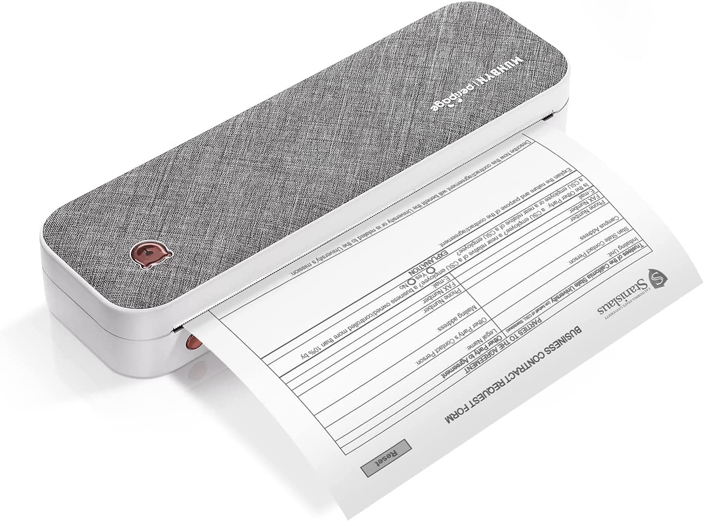 MUNBYN ITP01 Portable Bluetooth Thermal Printer, Inkless, Compatible ...