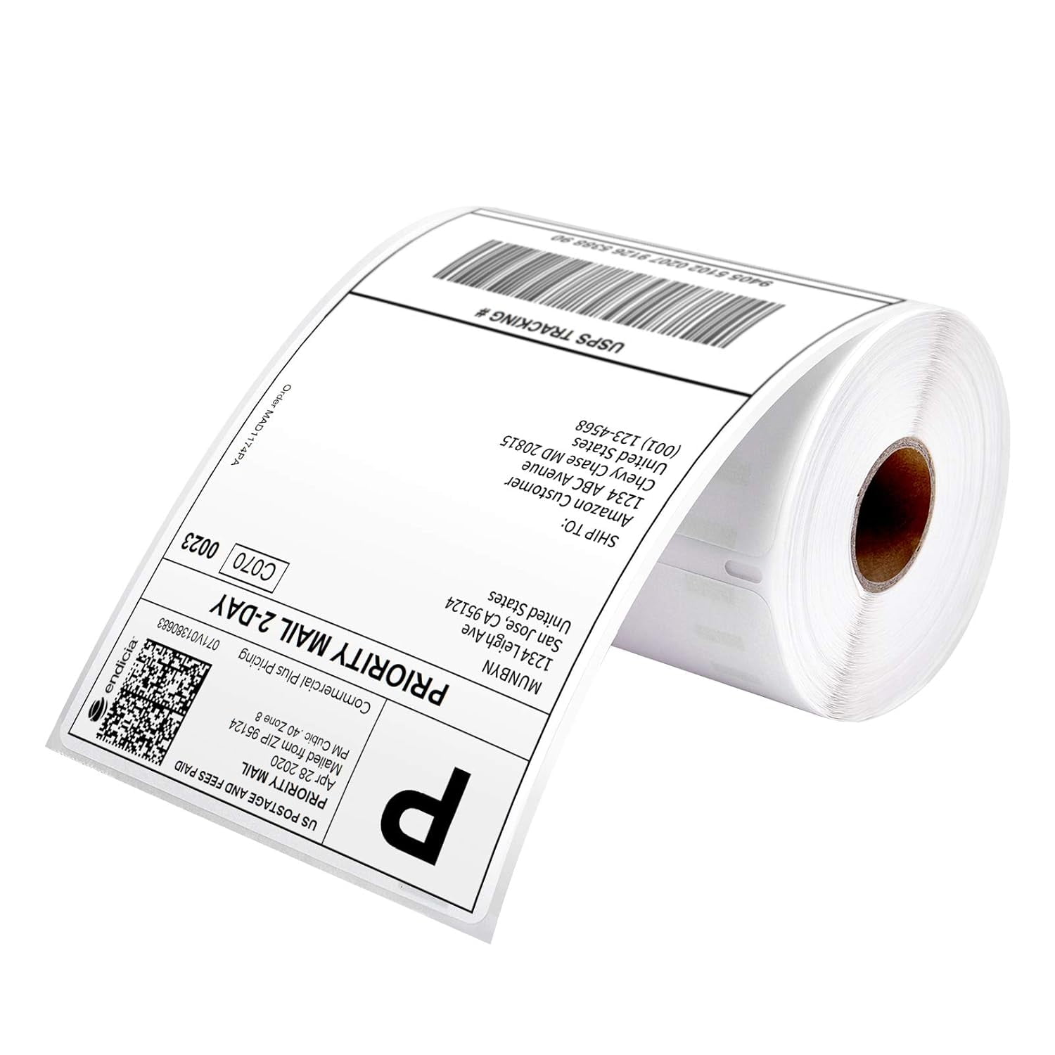 MUNBYN Blue 4x6 Inch Direct Thermal Labels, 500 Labels/Stacks, Fanfold ...
