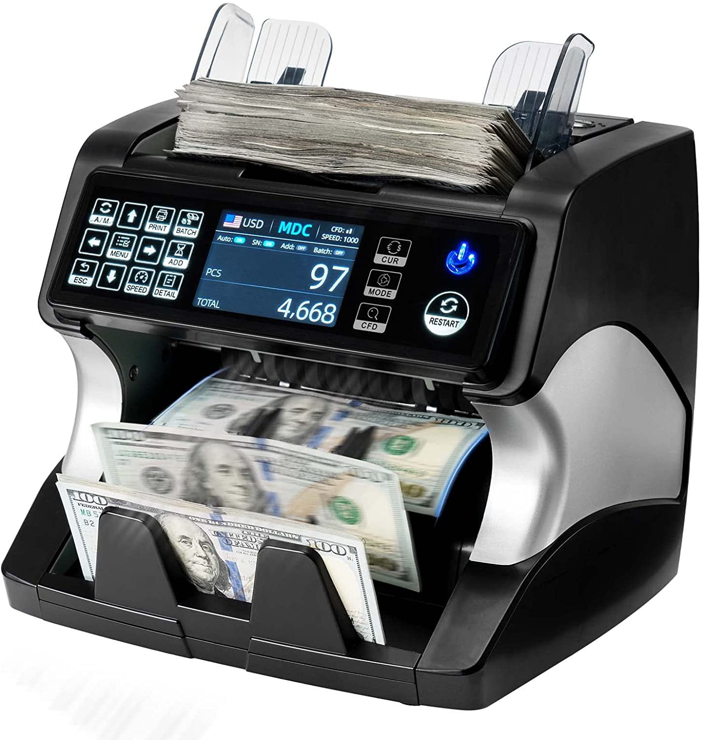 MUNBYN IMC01 Money Counter Machine Mixed Denomination, Serial Number ...