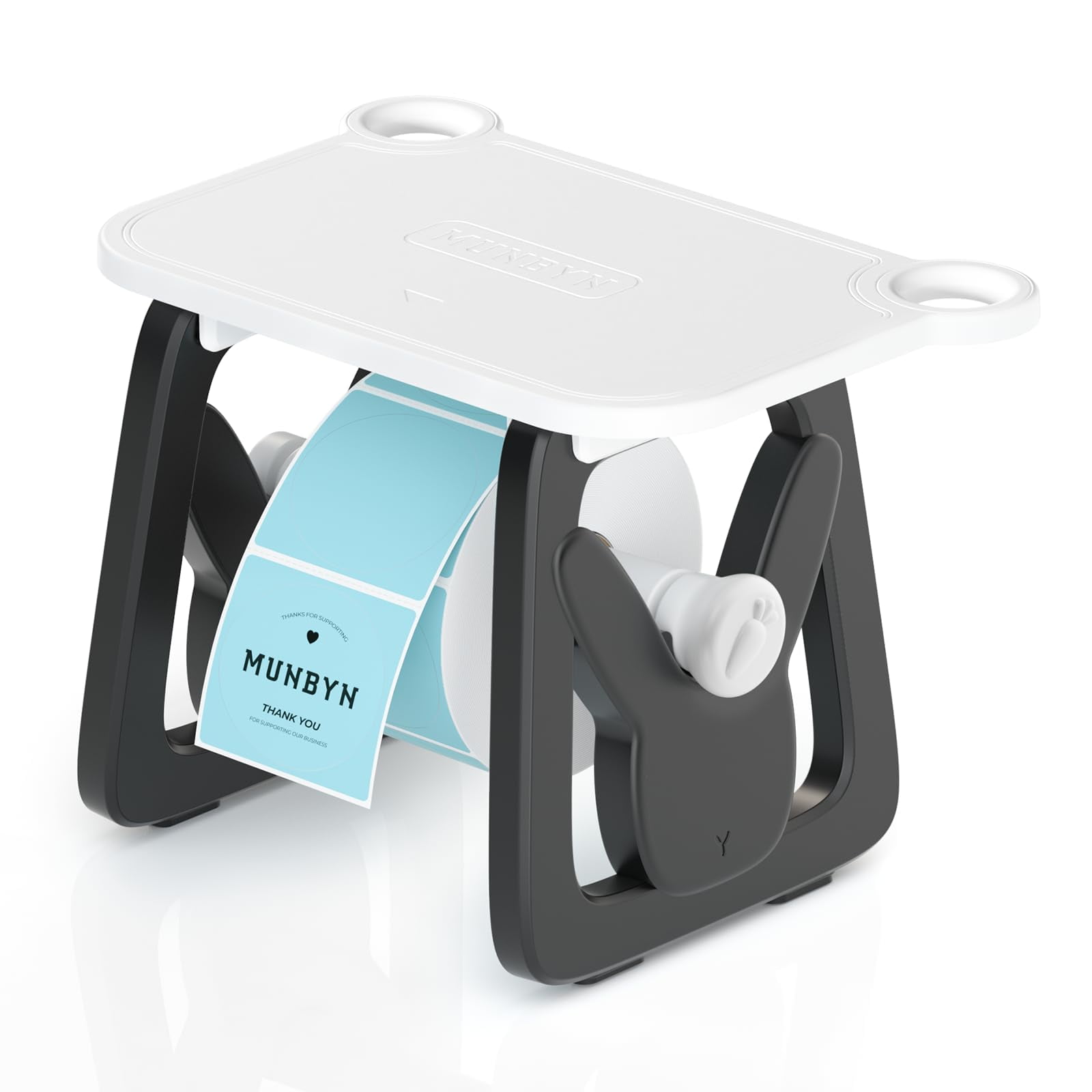 MUNBYN Label Holder for Rolls and Fanfold Labels, Thermal Sticker ...