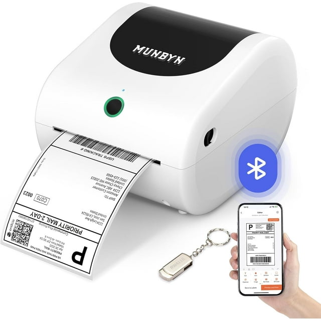 Bluetooth Thermal Label Printer - 4x6 Shipping Labels - Walmart ...