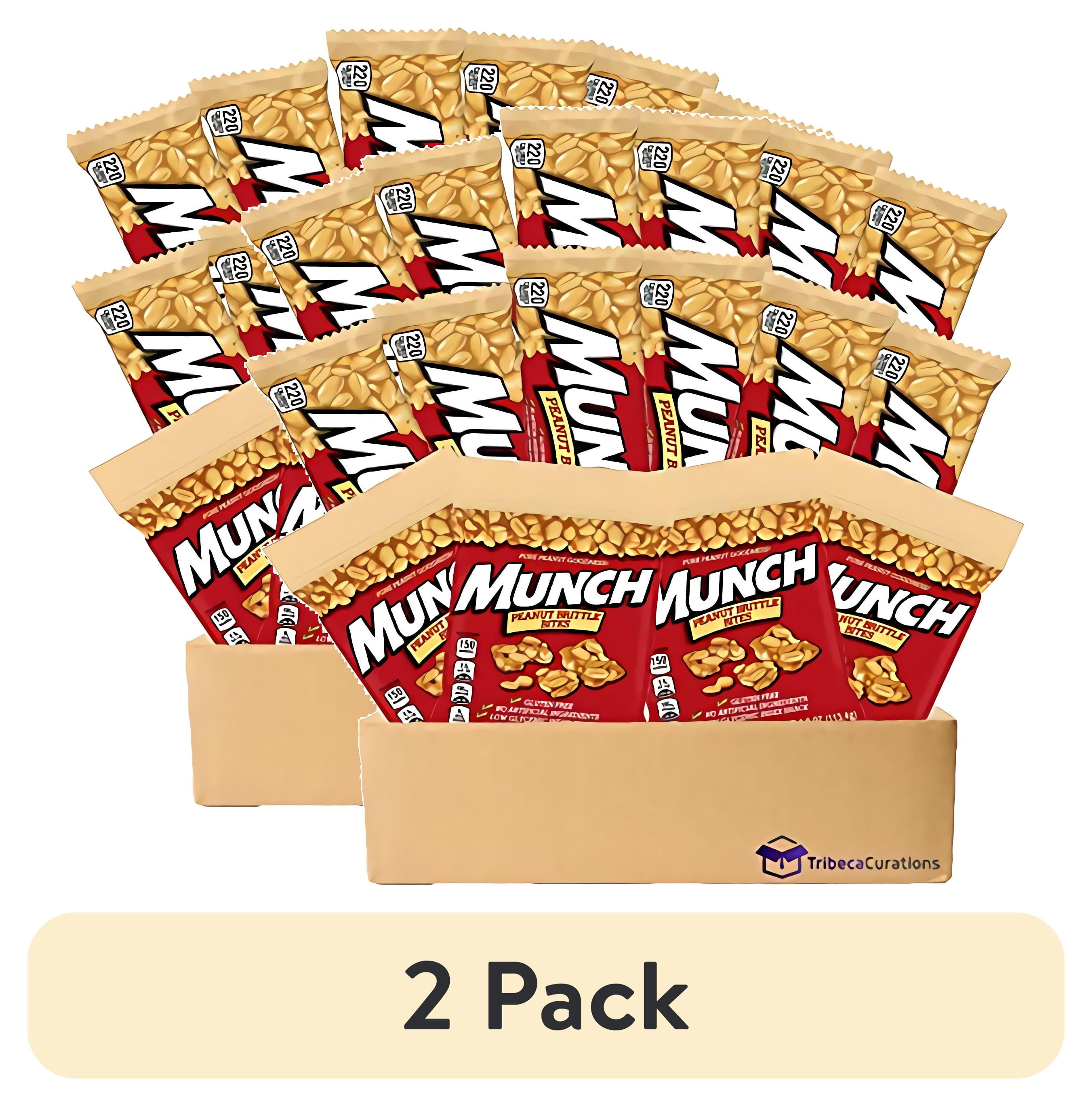 (2 pack) MUNCH Peanut Nut Bars With Brittle Bites Variety Pack ...