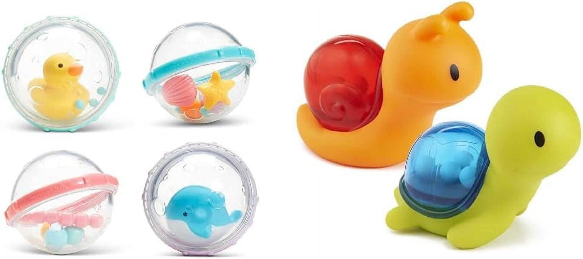 MUNCHKIN CLUB® Float & Play BubblesTM Baby Bath Toy 4 Count and Bath ...
