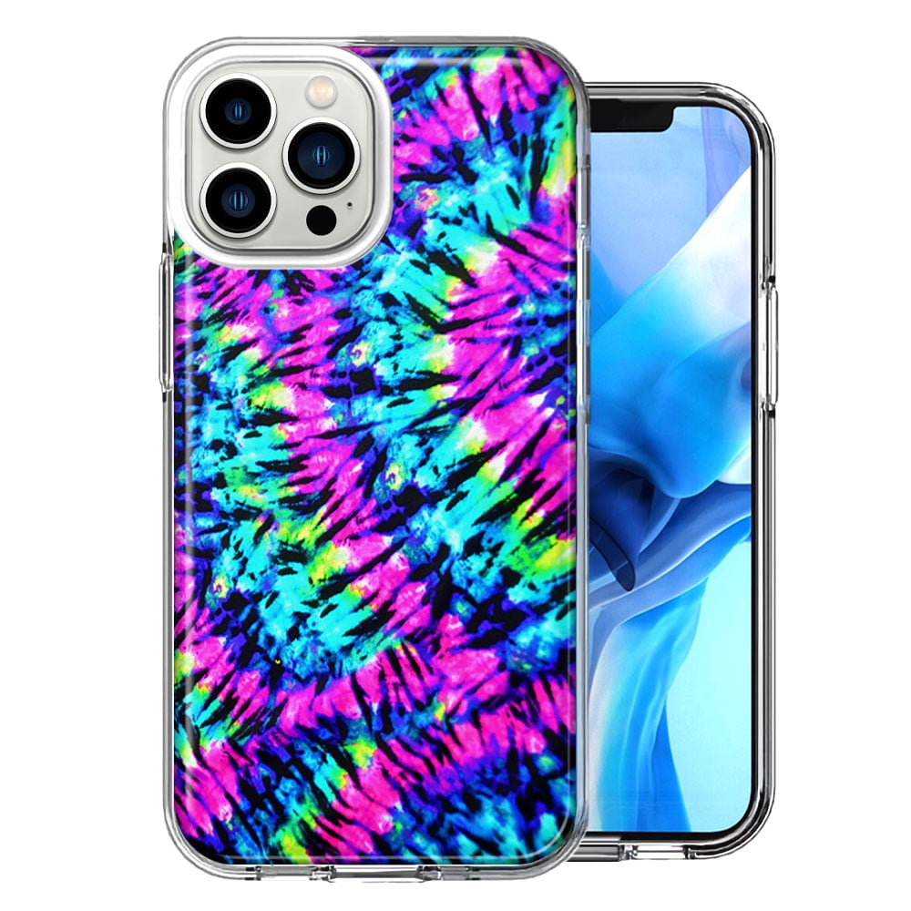 MUNDAZE Apple iPhone 13 Pro Hippie Tie Dye Double Layer Phone Case ...