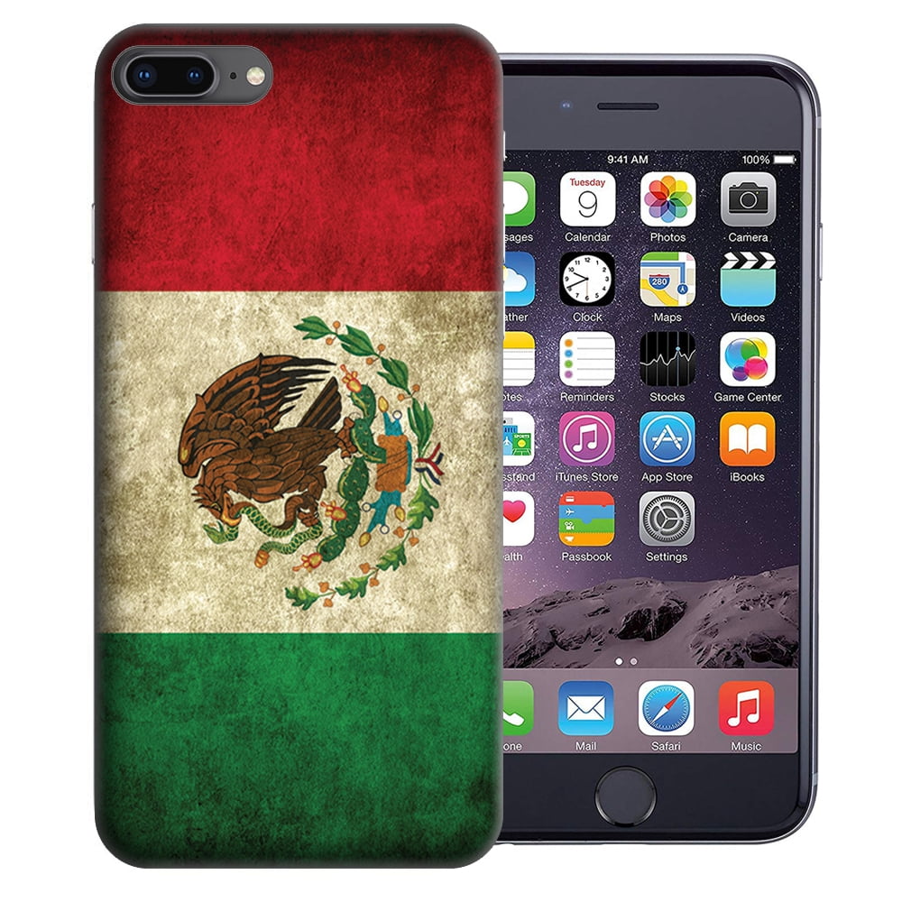 MUNDAZE Apple iPhone 7 Plus 8 Plus Design Case - Mexico Flag Design ...