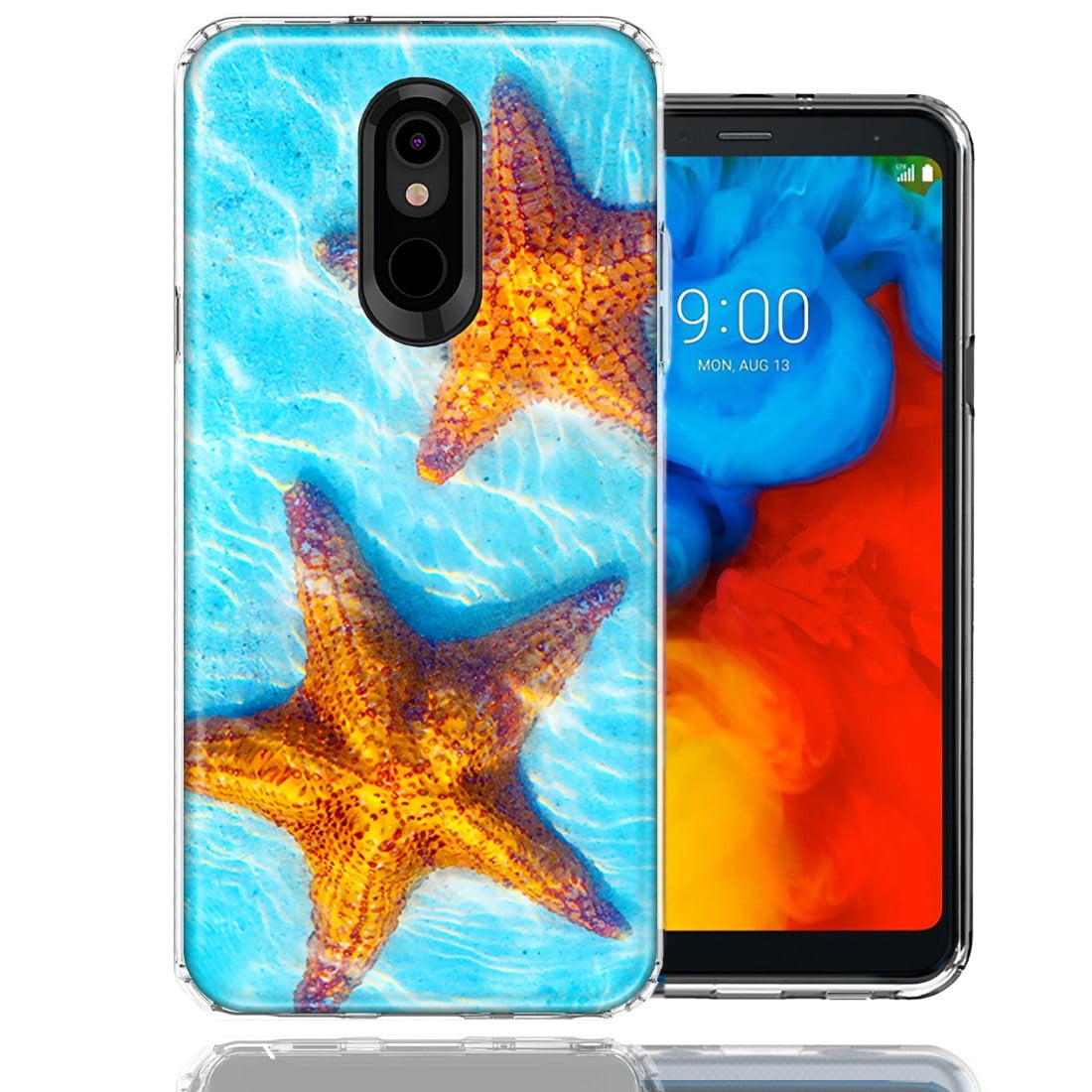 MUNDAZE For LG Stylo 4 Ocean Starfish Design Double Layer Phone Case ...