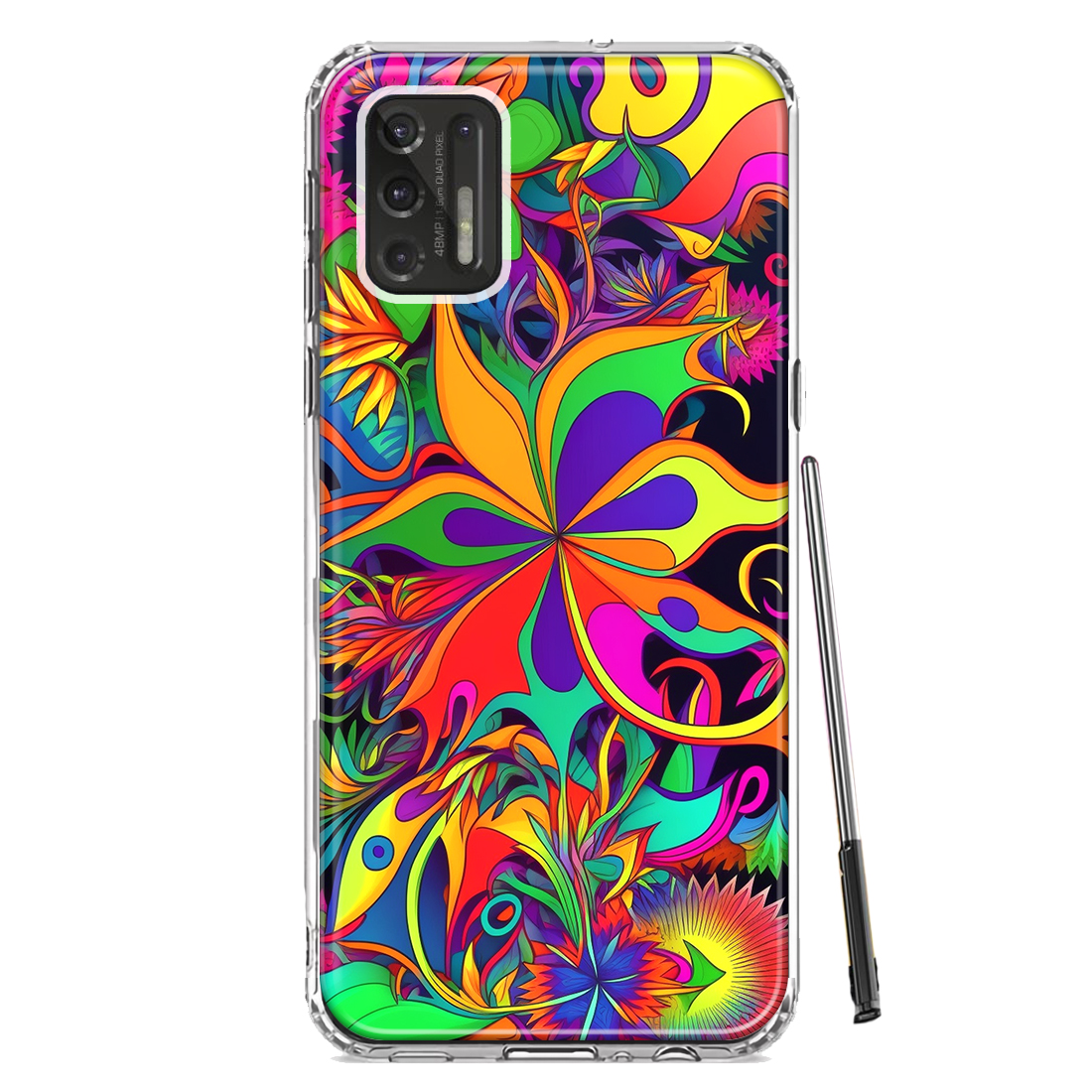 MUNDAZE Motorola Moto G Stylus 2021 Shockproof Clear Hybrid Protective ...