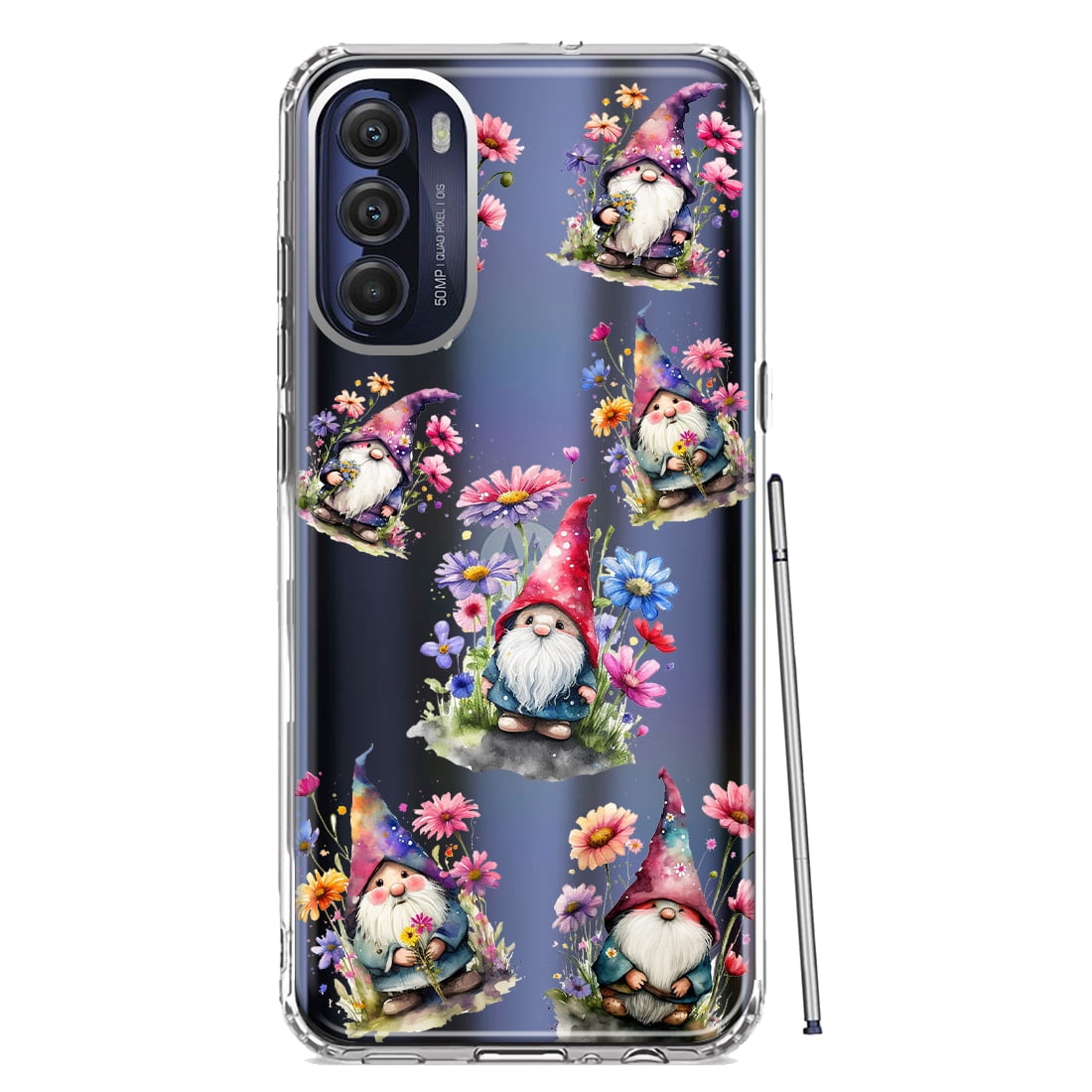 MUNDAZE Motorola Moto G Stylus 5G 2022 Cute Pink Purple Cosmos Flowers ...