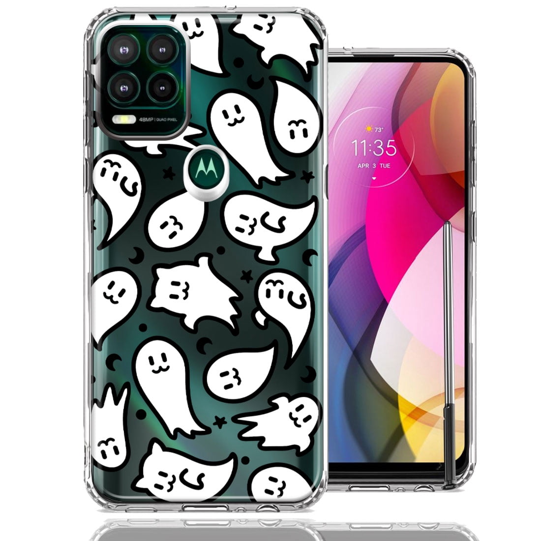 MUNDAZE Motorola Moto G Stylus 5G Kawaii Manga Cute Halloween Ghosts ...
