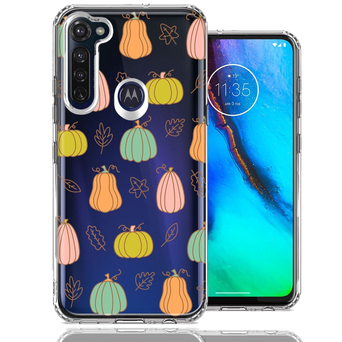 MUNDAZE Motorola Moto G Stylus Fall Autumn Fairy Pumpkins Thanksgiving ...
