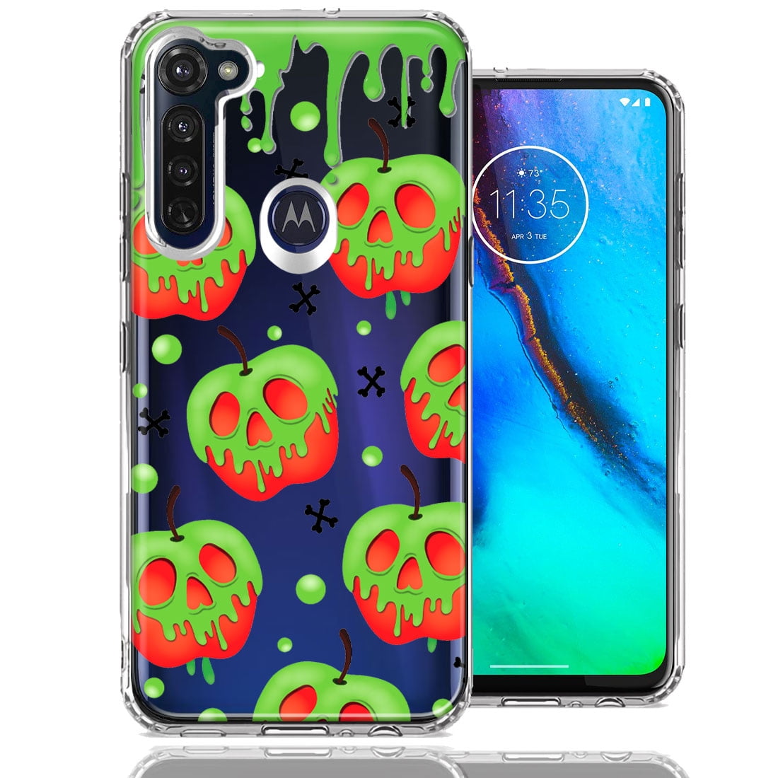 MUNDAZE Motorola Moto G Stylus Halloween Poison Apple Skulls Spooky ...