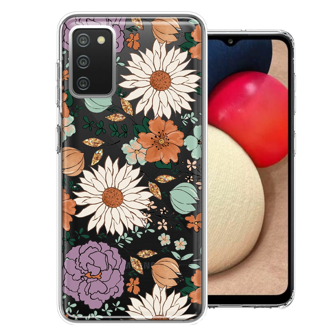 MUNDAZE Samsung Galaxy A03S Feminine Classy Flowers Fall Toned Floral ...