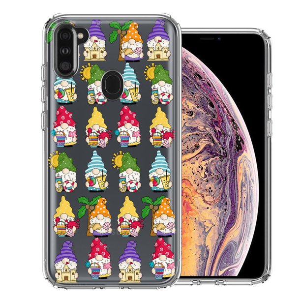 MUNDAZE Samsung Galaxy A11 Summer Beach Cute Gnomes Sand Castle Shells ...