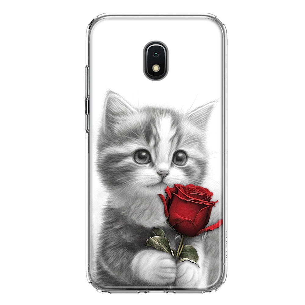 MUNDAZE Samsung Galaxy J3 Express/Prime 3/Amp Prime 3 Baby Kitten Red ...