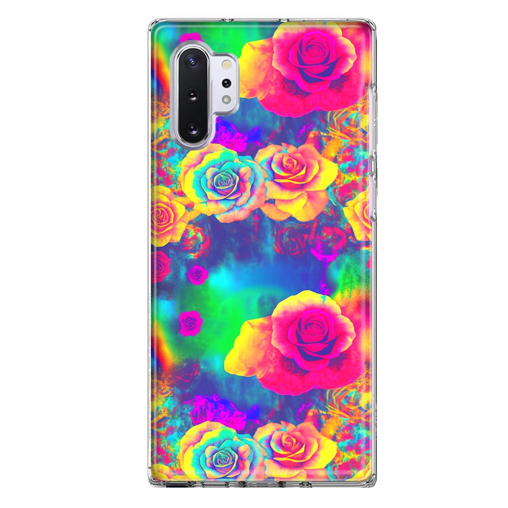 MUNDAZE Samsung Galaxy Note 10 Hippie Tie Dye Colorful Roses Double ...