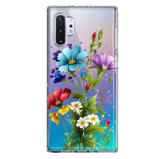 MUNDAZE Samsung Galaxy Note 10 Plus Purple Yellow Red Spring Flowers ...