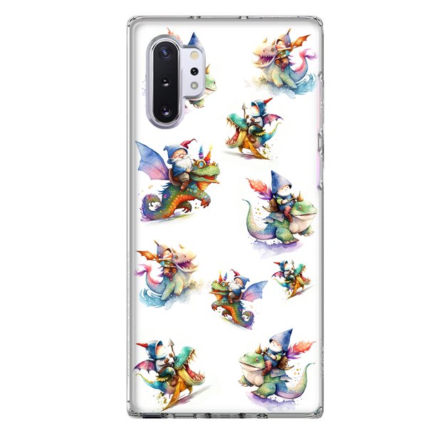 MUNDAZE Samsung Galaxy Note 10 Shockproof Clear Hybrid Protective Phone Case Cute Fairy Cartoon ...