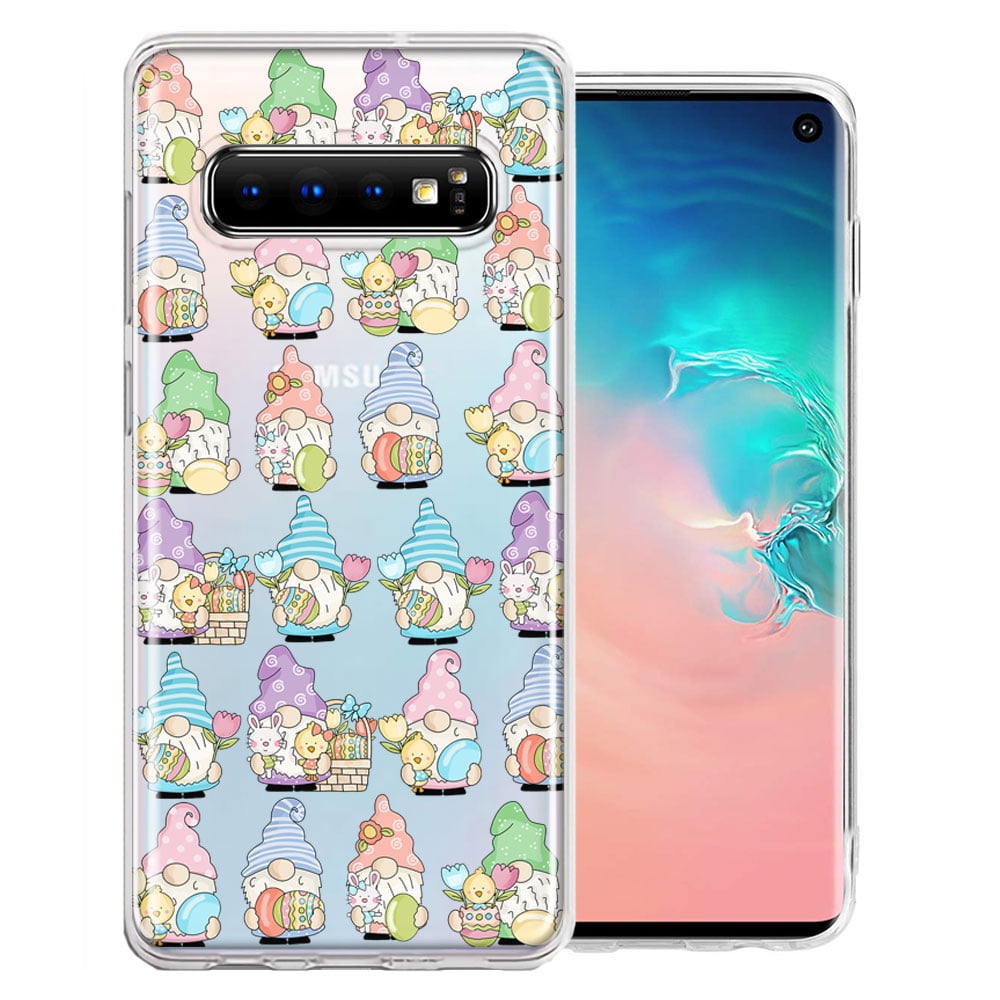 MUNDAZE Samsung Galaxy S10 Plus Pastel Easter Cute Gnomes Spring ...