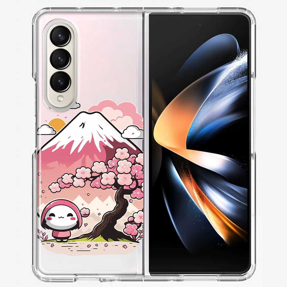 MUNDAZE Samsung Galaxy Z Fold 4 Shockproof Clear Hybrid Protective ...