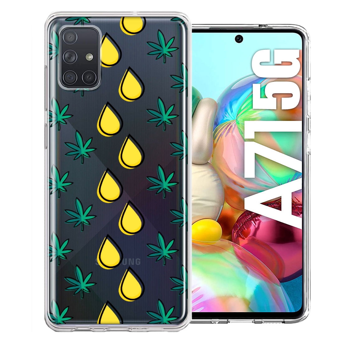 MUNDAZE for Samsung Galaxy A71 5G Medicinal Drip Design Double Layer ...