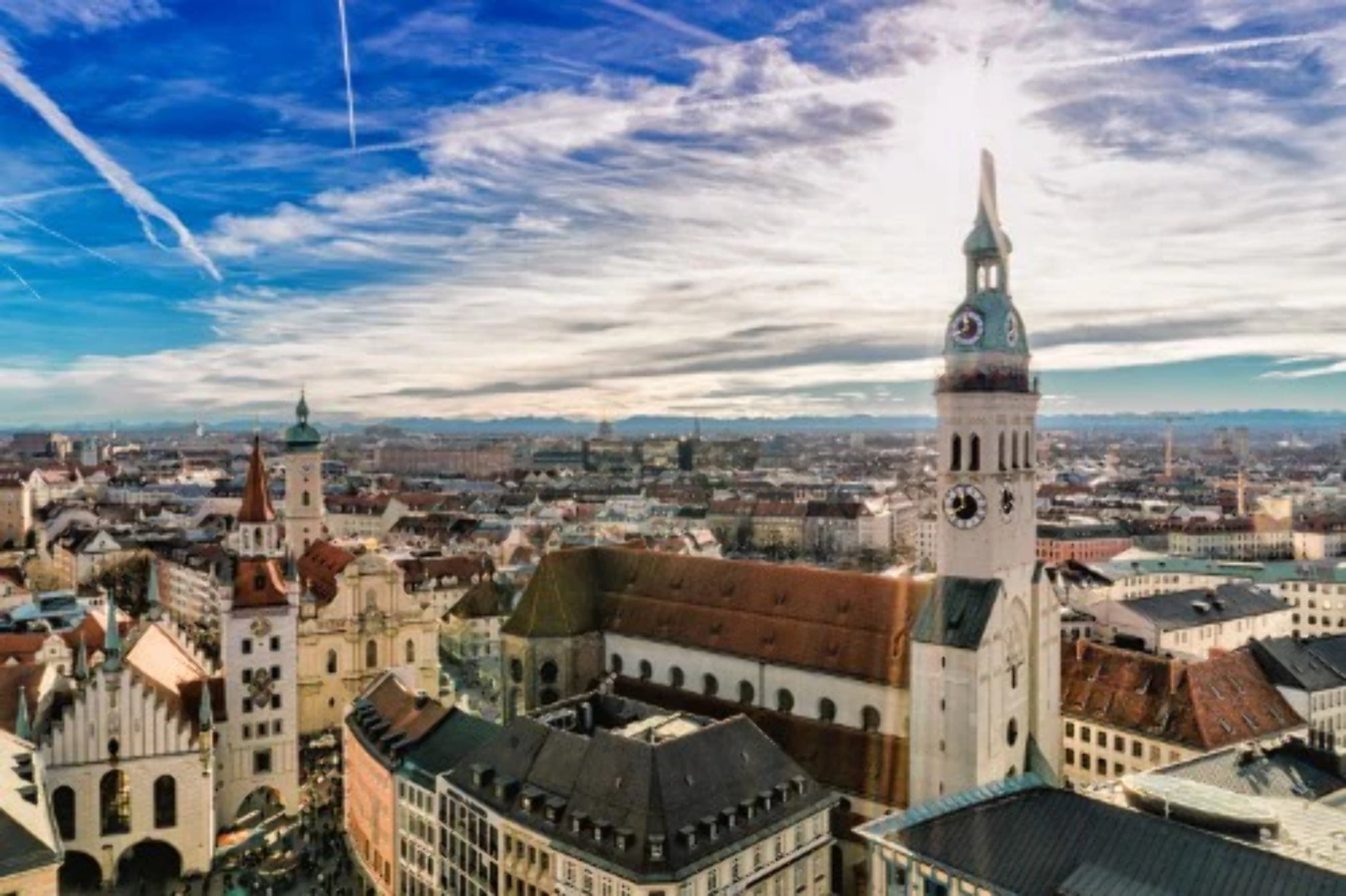 MUNICH GERMANY SKYLINE GLOSSY POSTER PICTURE PHOTO BANNER munchen ...