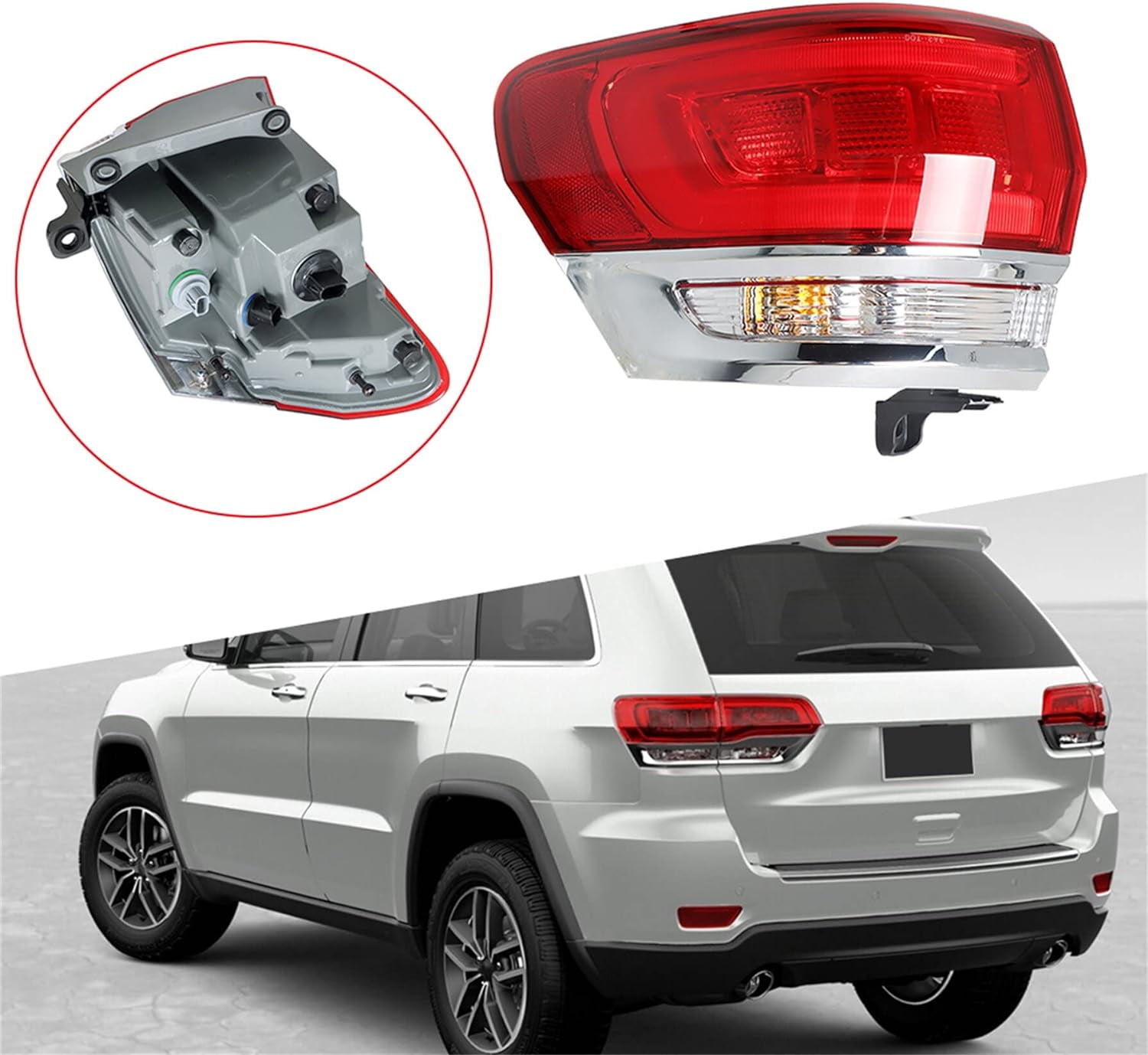 MUNIRATER Tail Lights Replacement for 2014-2020 Jeep Grand Cherokee ...
