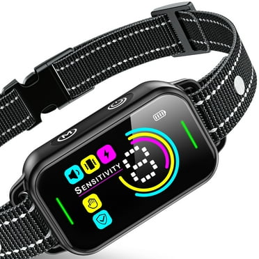 Petrainer Waterproof Vibrating Dog Shock Collar with Adjustable Electric Charging, for Training ...