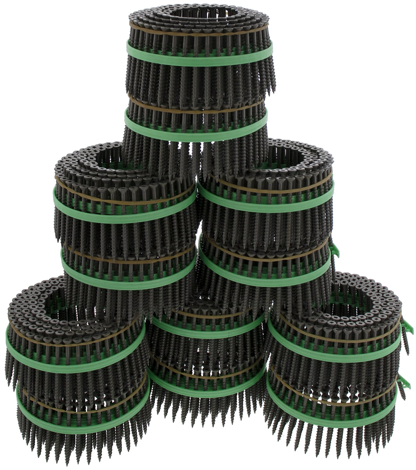 MURO Gray Epoxy #8 x 2-1/2" Square Flat-Head Wood Deck Screws for Speed ...