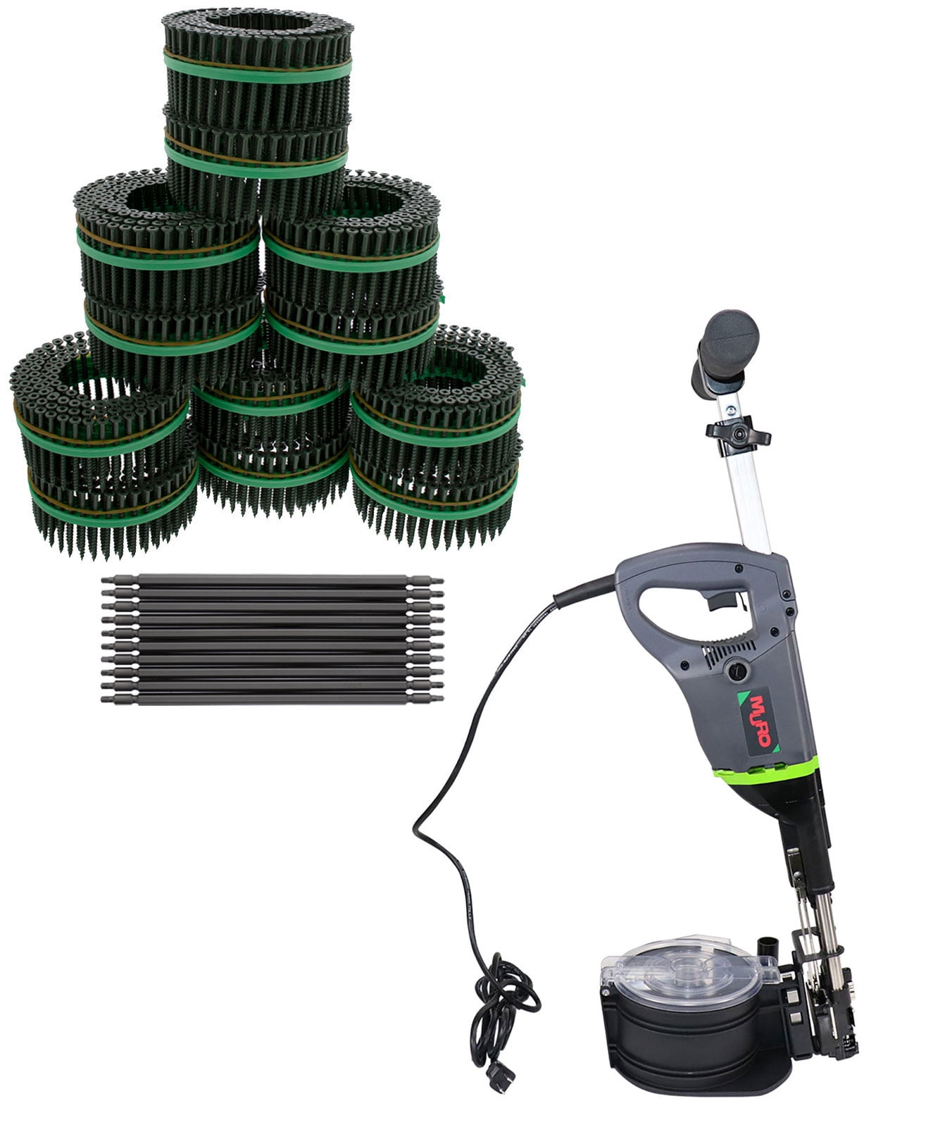 MURO® Speed Driver System Green Epoxy Shield #8 x 2-1/2" Screws & 10 ...