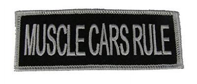 MUSCLE CARS RULE PATCH HIGH PERFORMANCE AUTO V8 ENGINE CLASSIC ...