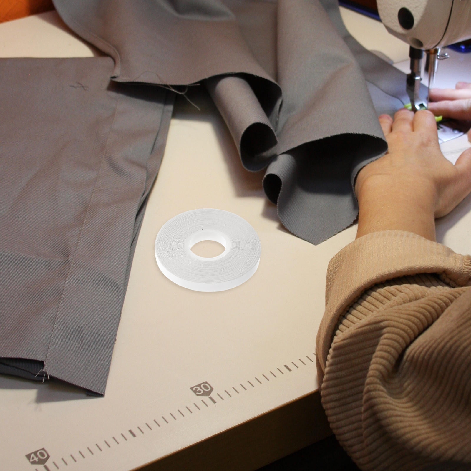 MUSEYA Fabric Tape Double Sided Water Soluble Tape White PVA 1 Roll for ...