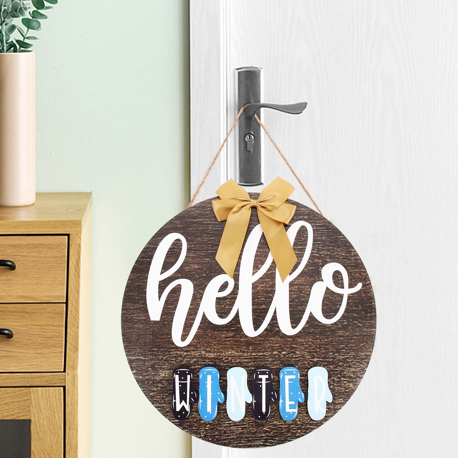 MUSEYA 1 Set Door Wall Decor Wood Door Sign Hanging Ornament Assorted ...