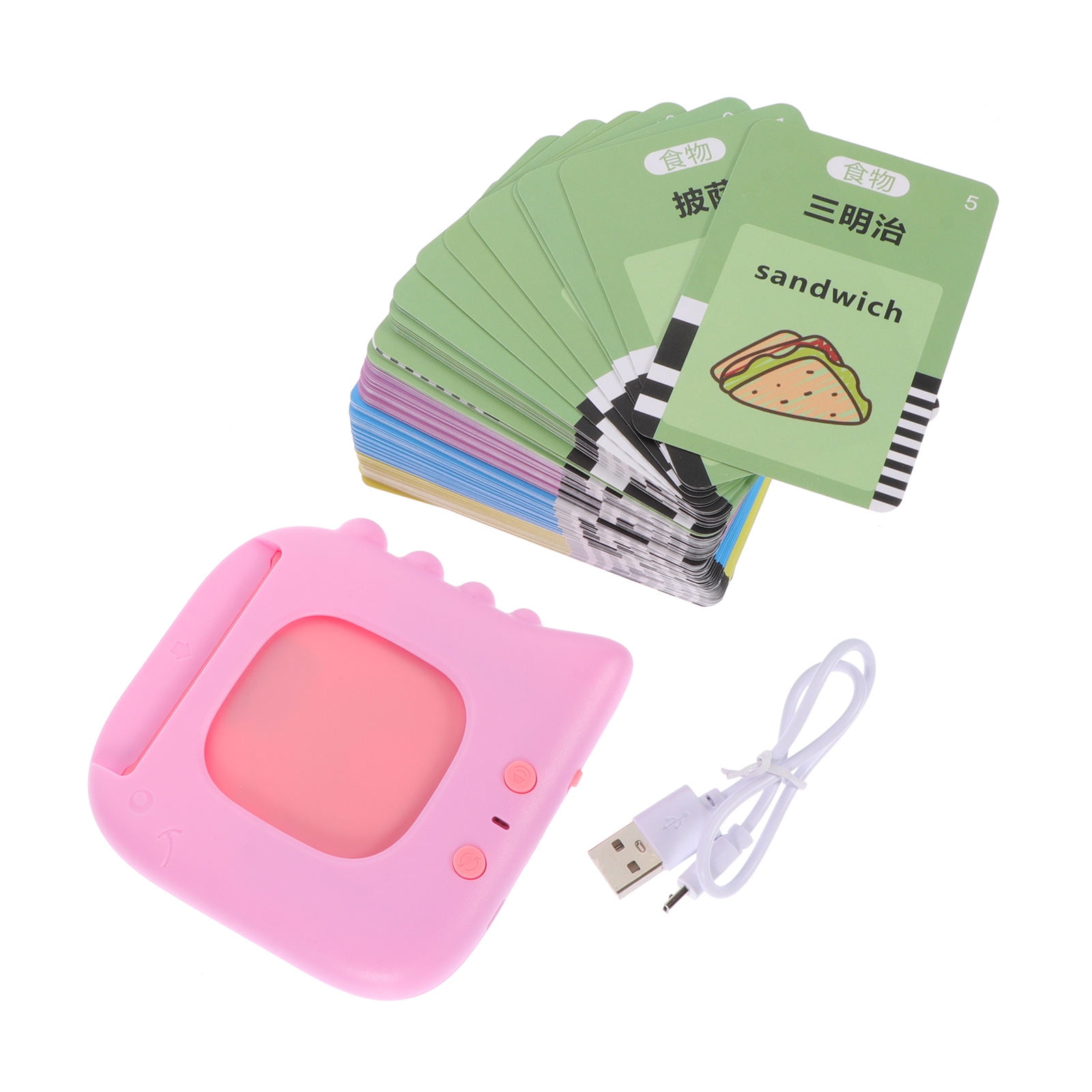 MUSEYA 1 Set Early Education Learning Device Sight Words Flash Cards ...