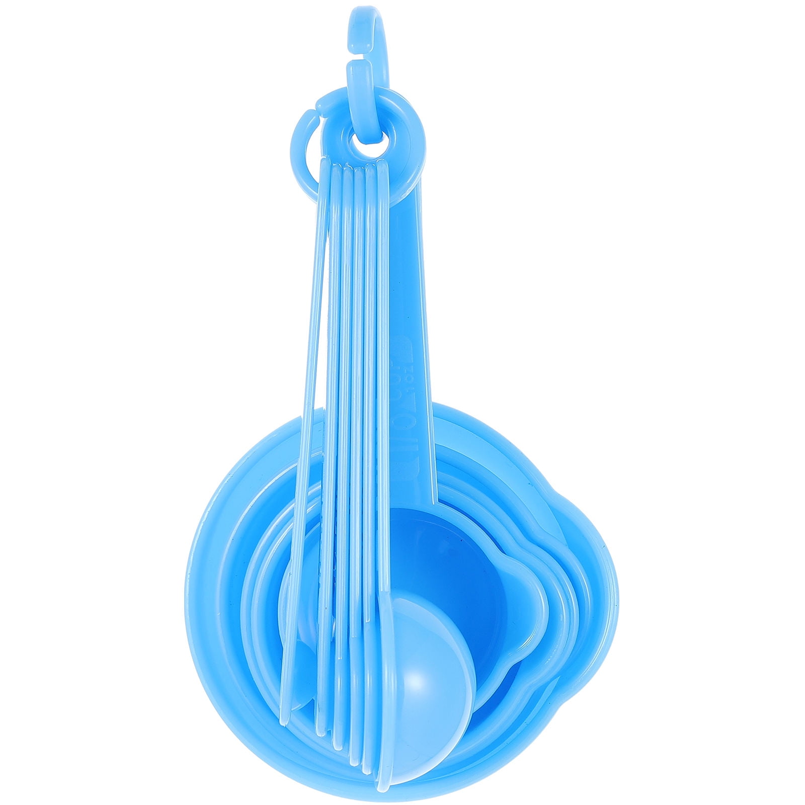 MUSEYA 1Set Blue Graduated Measuring Cups and Spoons Set for Cooking ...