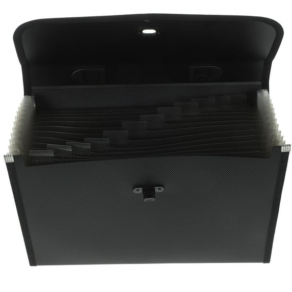 MUSEYA 1 Set of Office Supplies Folders Black Plastic File Organizer ...