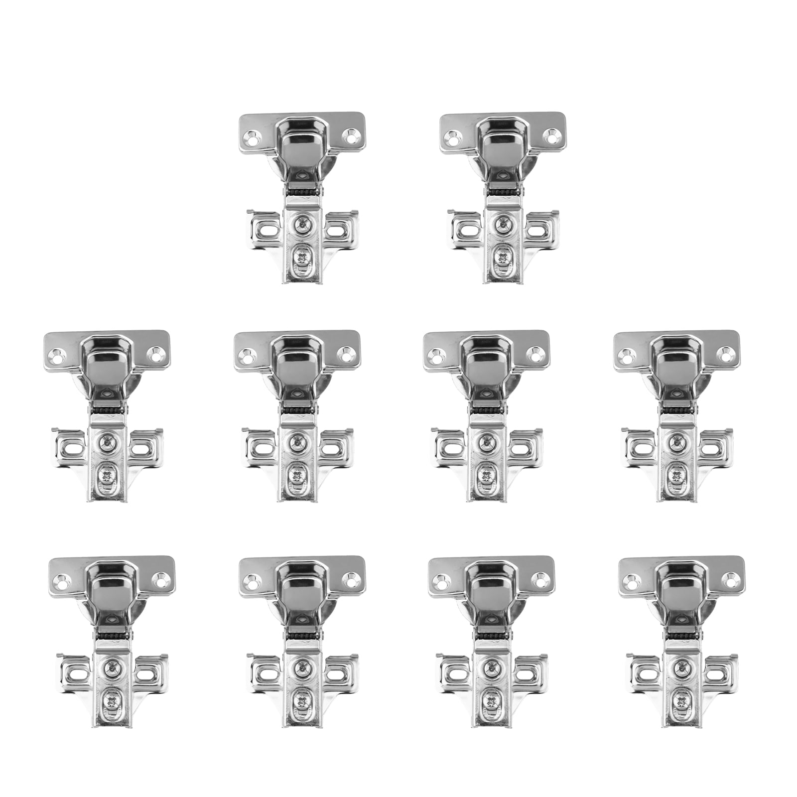 MUSEYA 10 Sets Kitchen Door Hinges Silver Heavy Duty Connectors for ...