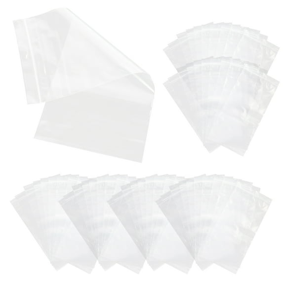 MUSEYA 100pcs Resealable Packaging Bags with Clear Design for Clean ...