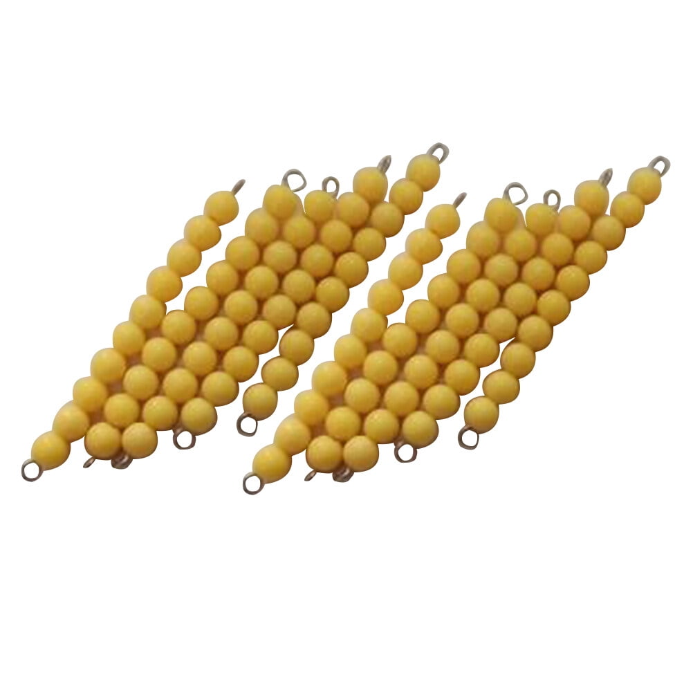 MUSEYA 10Set Finger Mathematics Toy Montessori String Bead Chain Logic ...