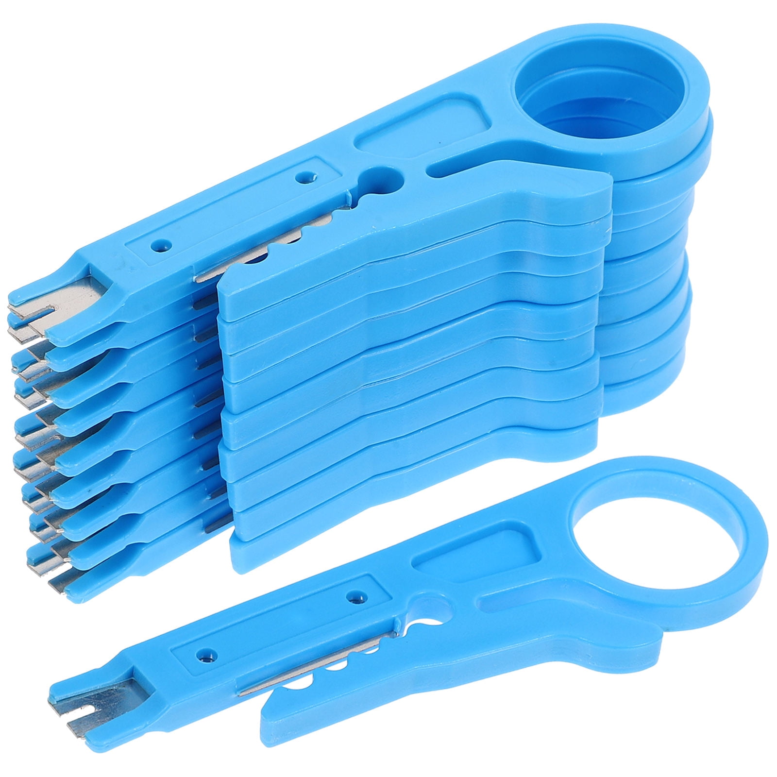 MUSEYA 10Set Portable Wire Stripper Network Tool in Blue for Stripping ...