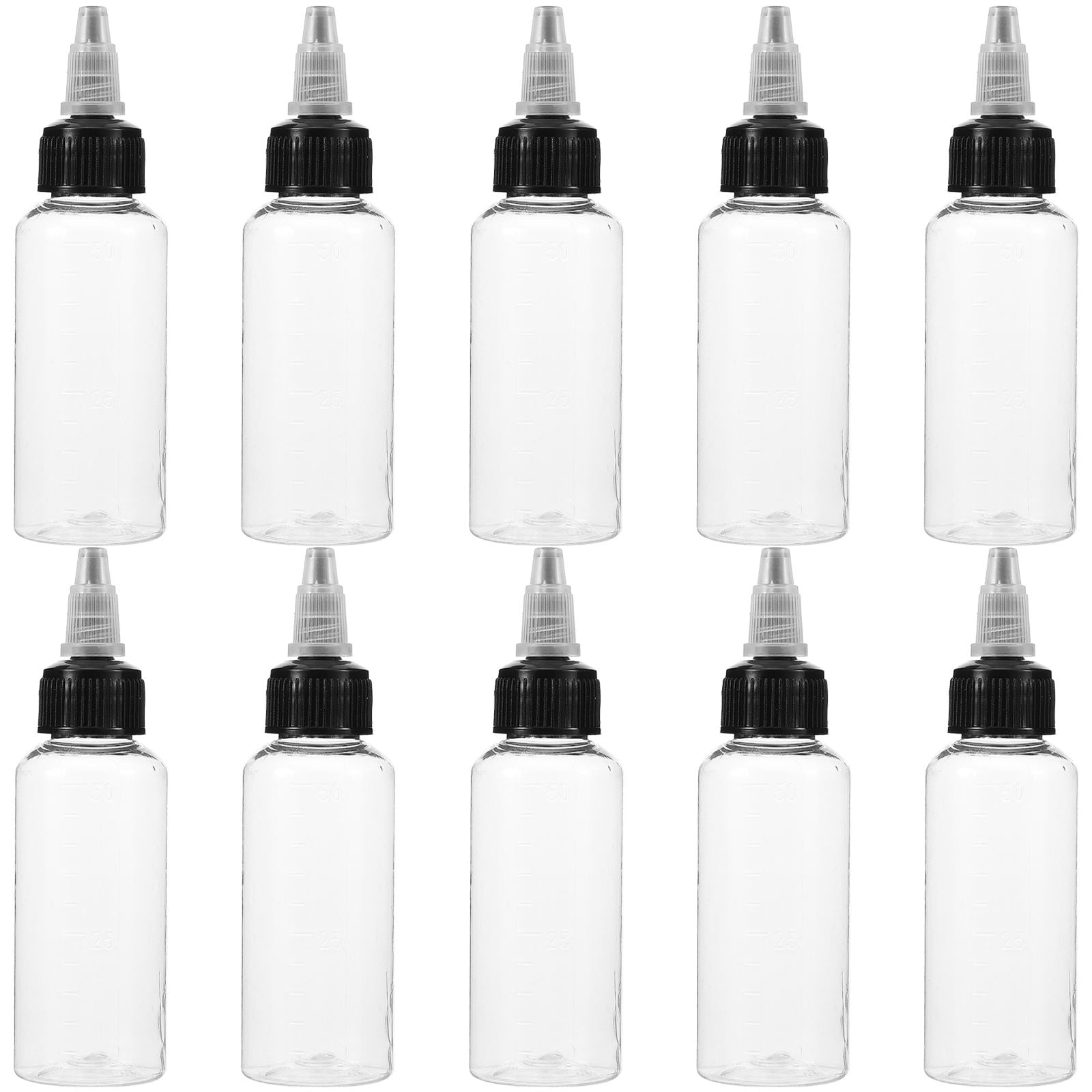 MUSEYA 10pcs Dipper Palette Empty Paint Bottle Plastic Dispensing ...