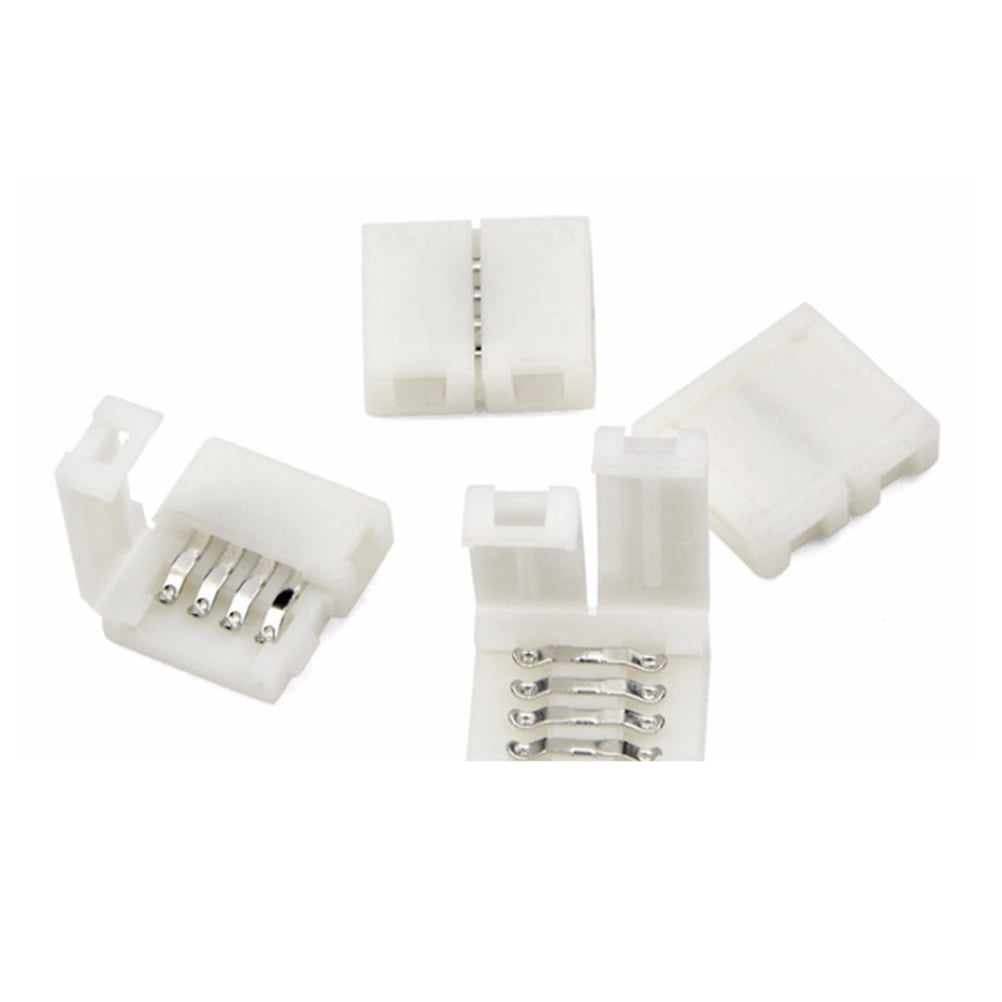 MUSEYA 10pcs Rgb Pin Led Strip Connector Clips Solderless Adapter For ...