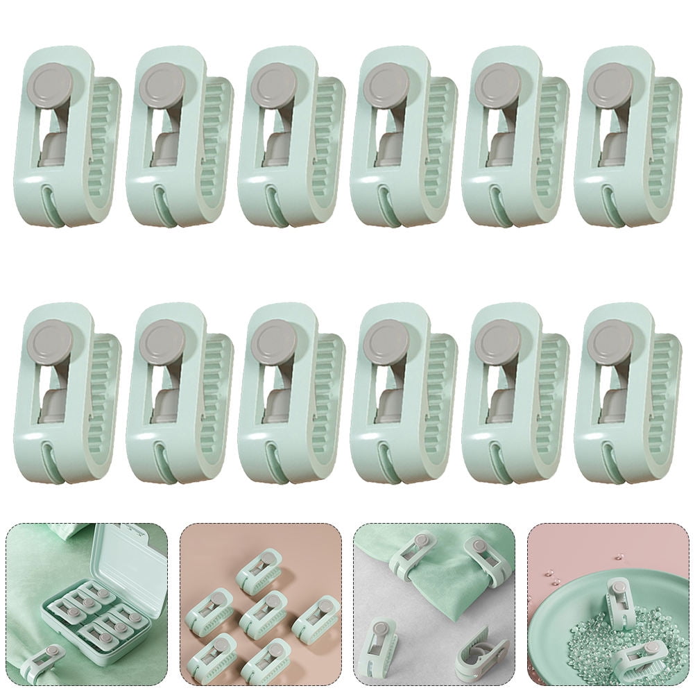 OATIPHO 2Sets Duvet Cover Fixed Clips Green Practical Quilt Fasteners ...